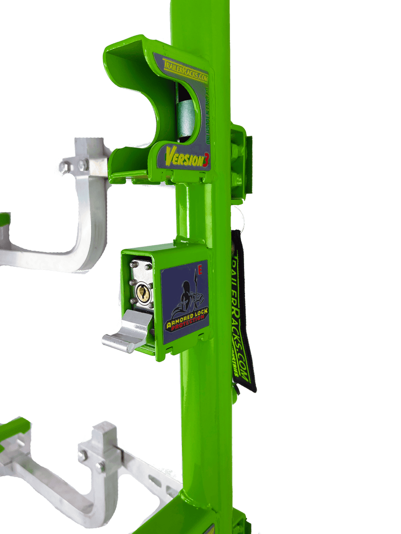 2-Trimmer Rack w/ Armored Lock Protection | XA102 – TrailerRacks.com